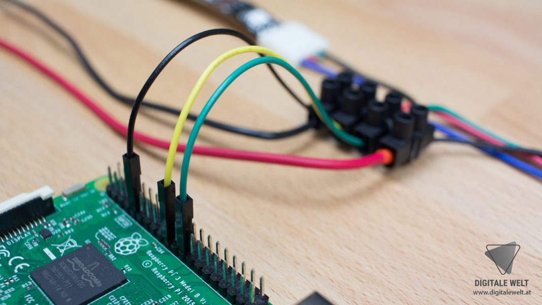 Ambilight ohne Löten - Detail Raspberry Pi (DigitaleWelt) - digitalewelt