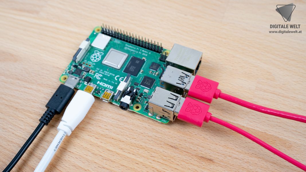 Raspberry-Pi-4-Raspbian-installieren-Raspberry-Pi-anschließen ...