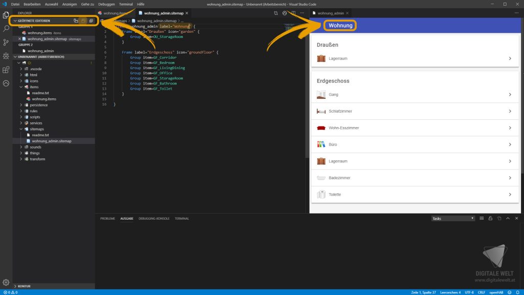 openHAB 2 Grundstruktur erweitern und anpassen | Schritt für Schritt ...