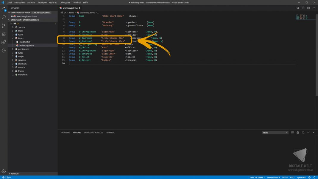 openHAB 2 Grundstruktur erweitern und anpassen | Schritt für Schritt ...