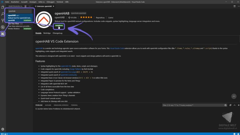 openHAB 2 Visual Studio Code einrichten | Schritt für Schritt Anleitung ...