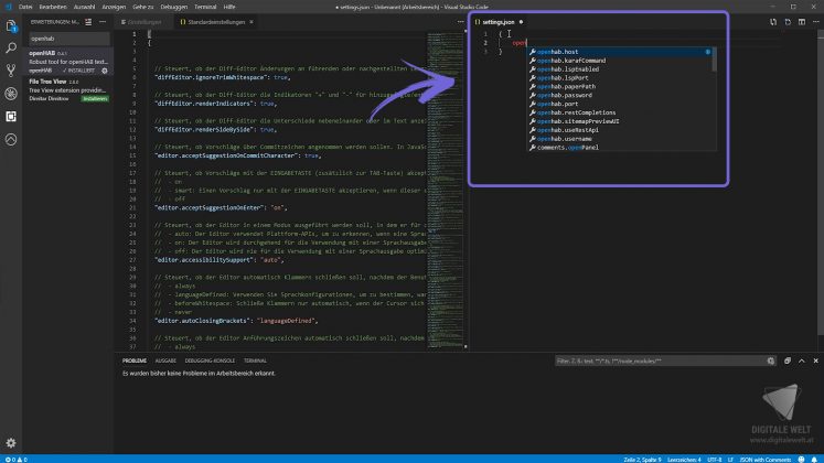 openHAB 2 Visual Studio Code einrichten | Schritt für Schritt Anleitung - digitalewelt