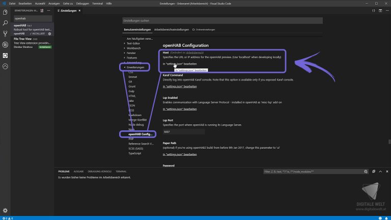 openHAB 2 Visual Studio Code einrichten | Schritt für Schritt Anleitung ...